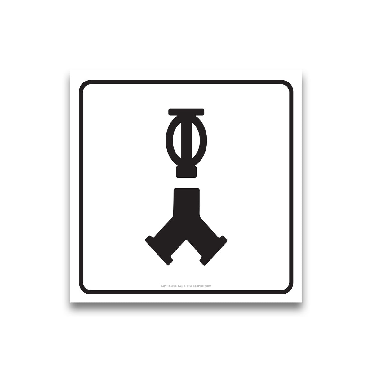 Affiche Siamoise incendie - Noir et blanc – Affiche Expert