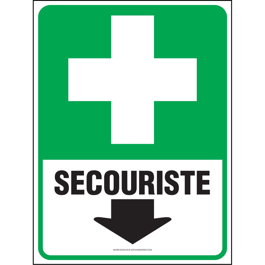 Affiche - Secouriste (premiers soins) – Affiche Expert