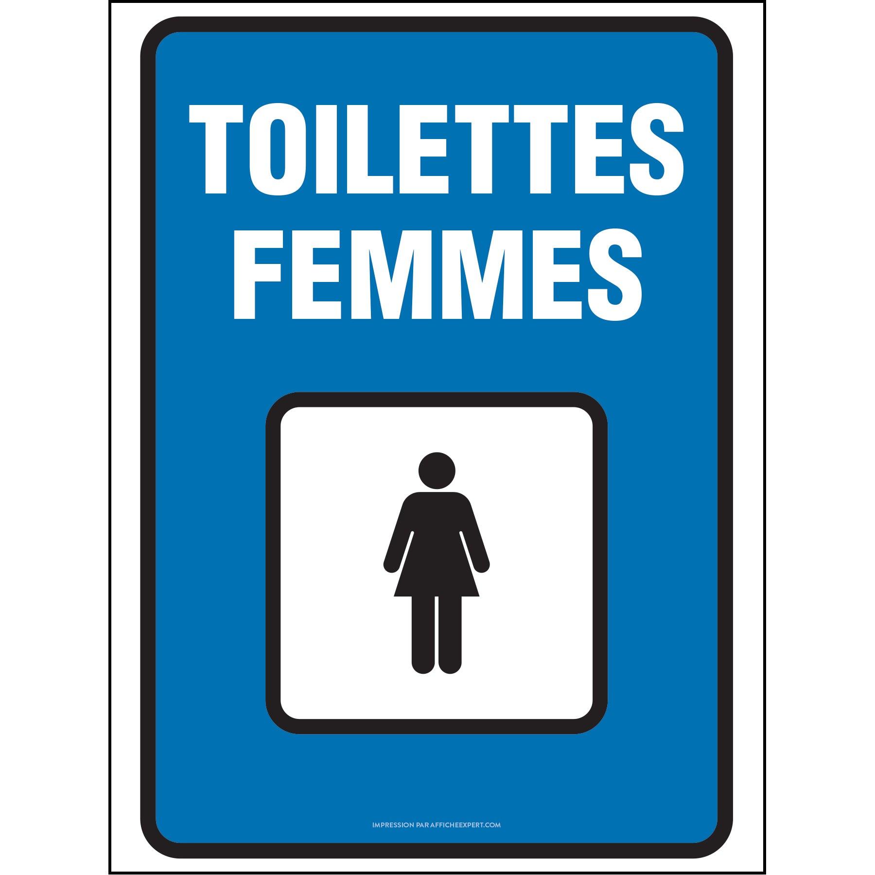 Affiche - Toilettes - Femmes