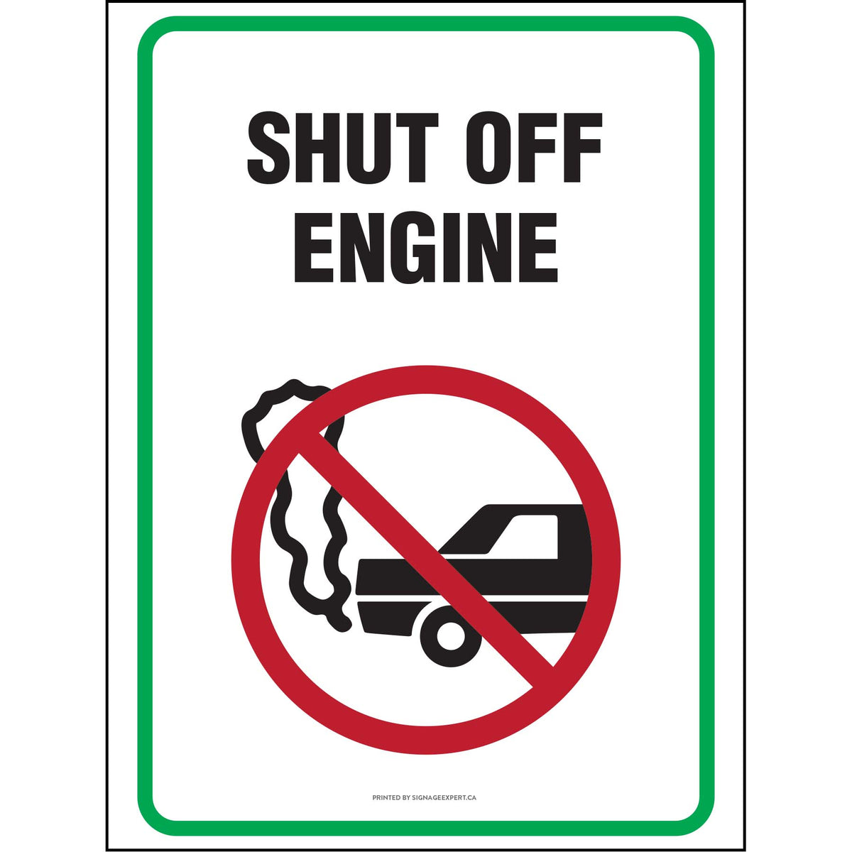 Shut Off Engine – Affiche Expert