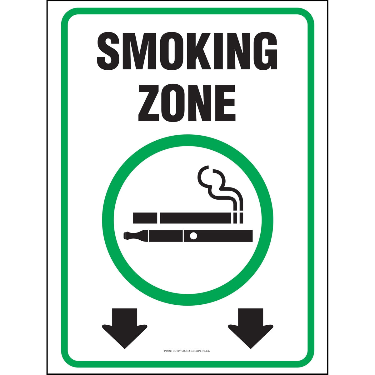 Smoking Zone – Affiche Expert