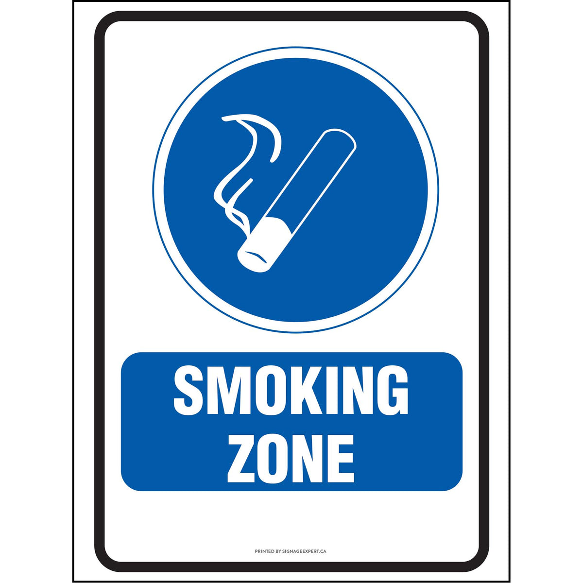 Smoking Zone – Affiche Expert