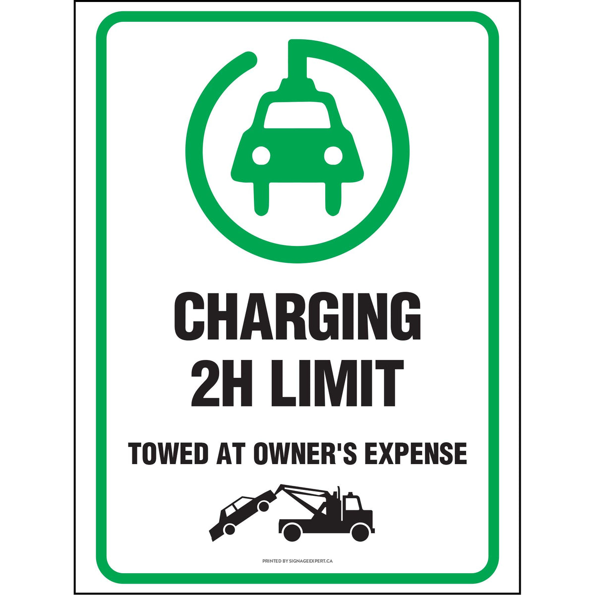 Charging Station - 2-hour Limit (Electric Vehicle) – Affiche Expert