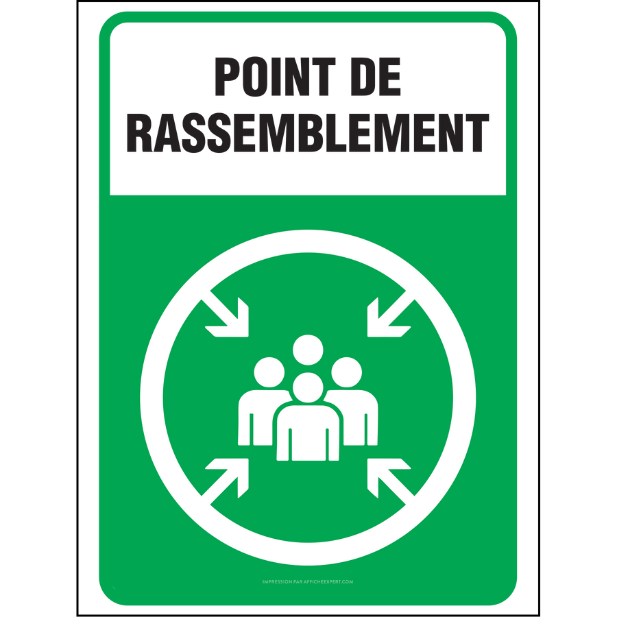 Affiche - Point de rassemblement – Affiche Expert