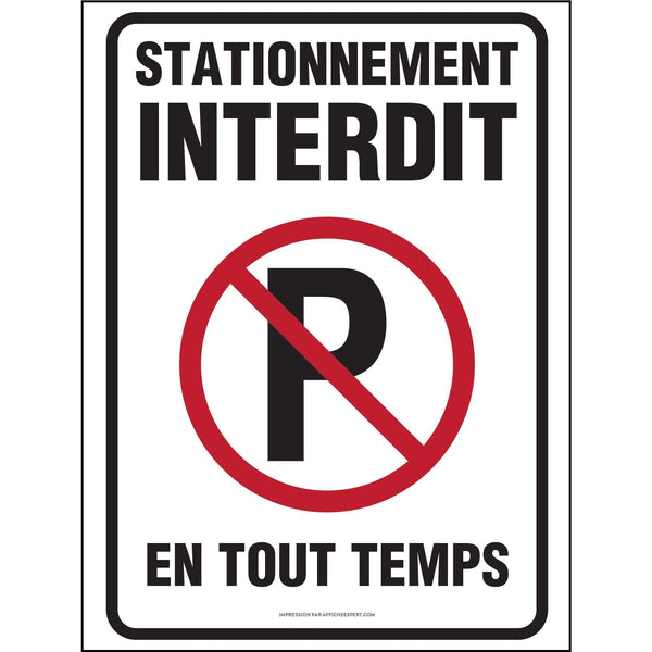 Affiches pour gestion de stationnement | Affiche Expert – Taggué ...